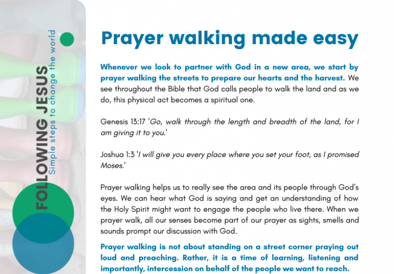 Prayer walking made easy - Praxeis